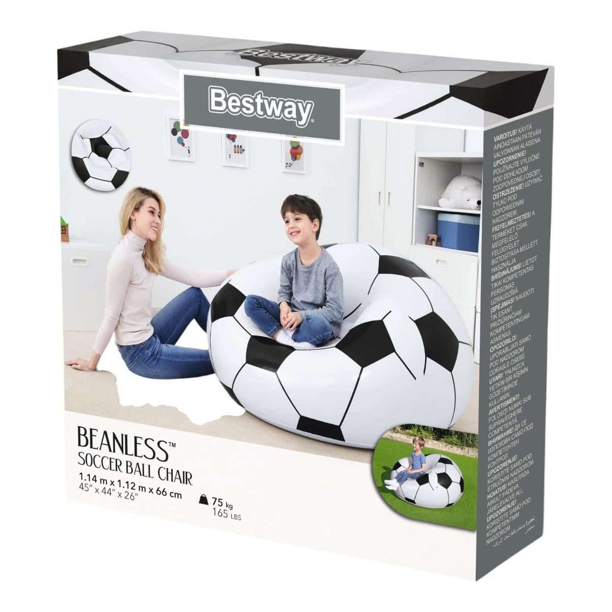 Sillón Inflable Fútbol 1.14MX1.12MX66Cm Bestway – Bestway