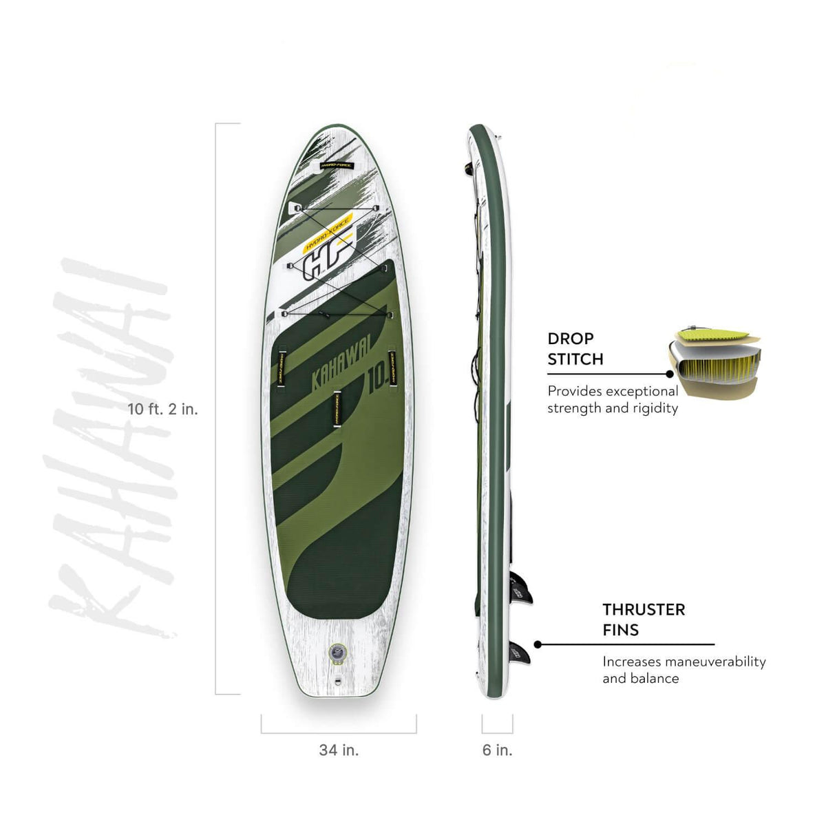 Stand Up Paddle Inflable Kahawai Set 310x86x15cm Bestway – Bestway